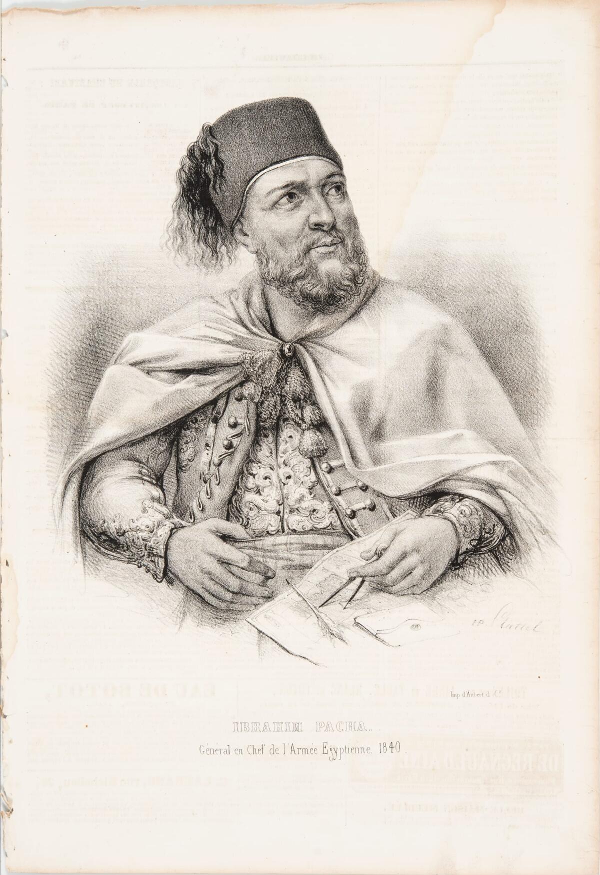 Ibrahim Pacha, General en Chef de l'Armee Egyptienne, 1840 | Hammer ...