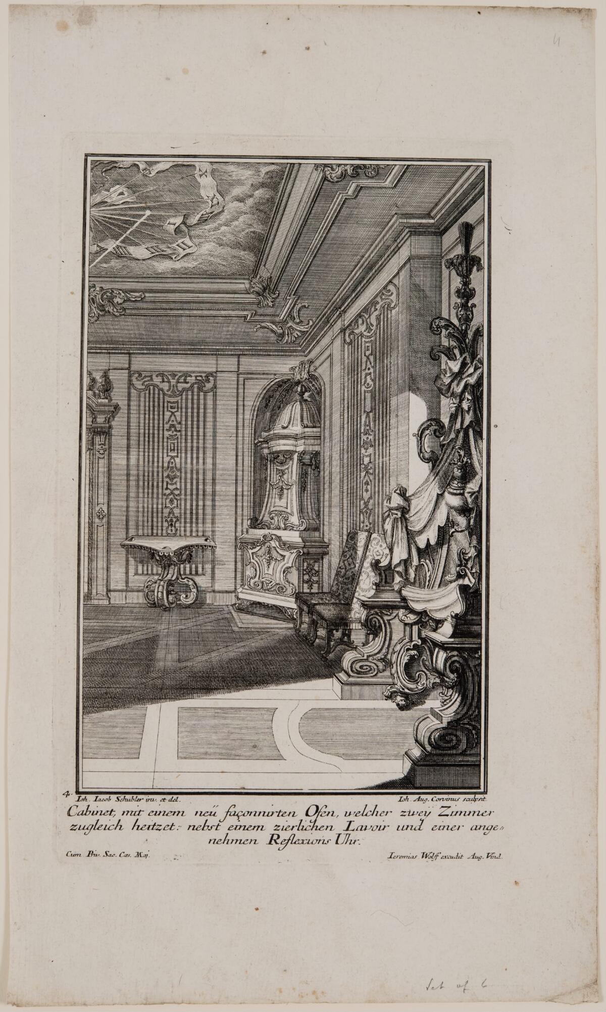Room with a furnace and a ceiling sundial | Hammer Collections