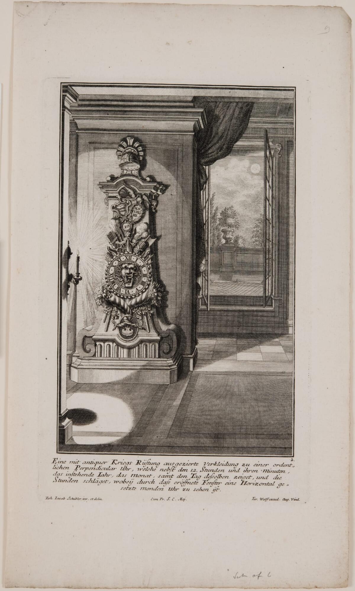 Upright clock with Gorgon head | Hammer Collections