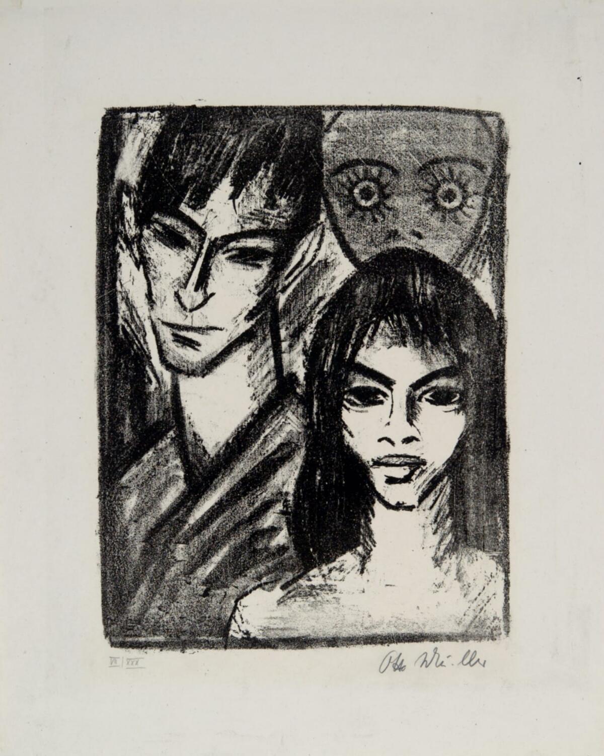 Self-Portrait with Model and Mask | Hammer Collections