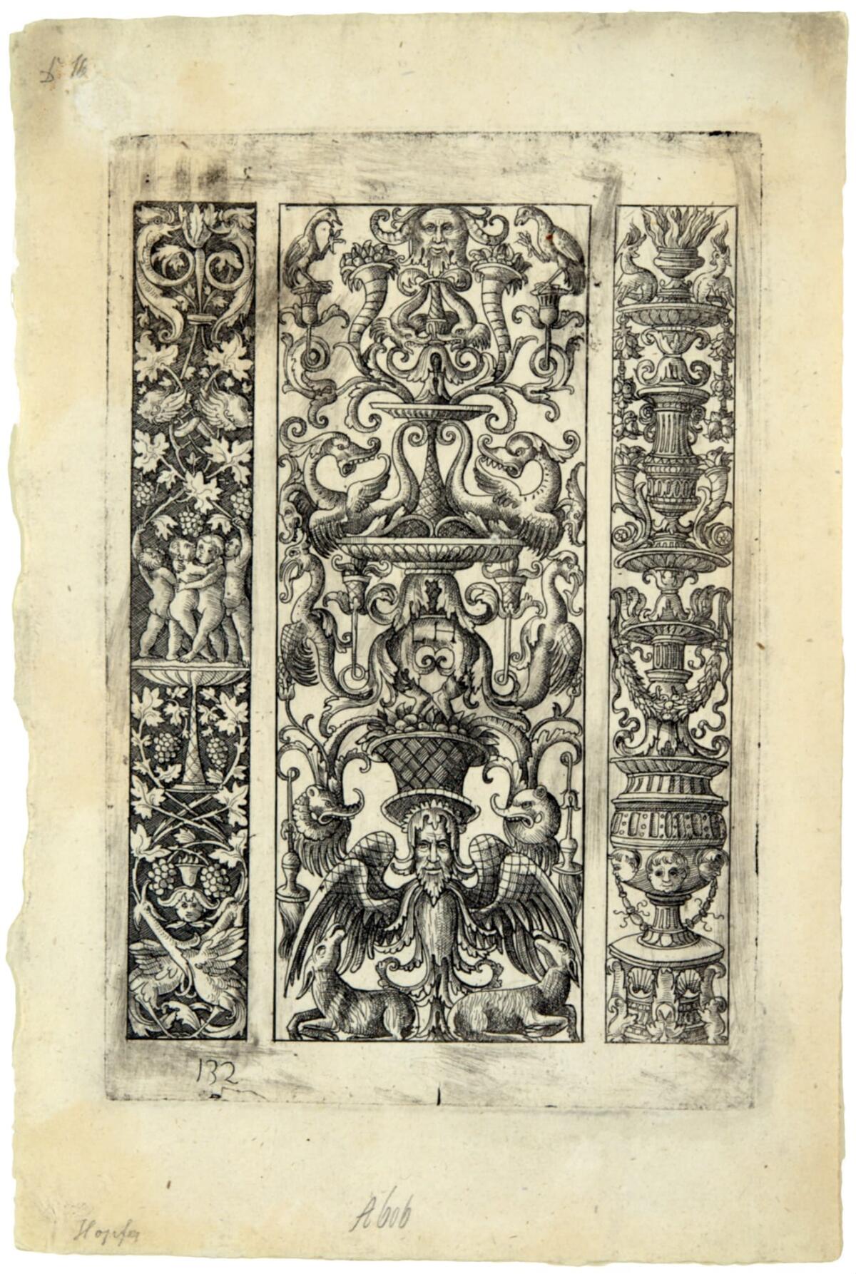 Ornament with Fantastic Figures | Hammer Collections