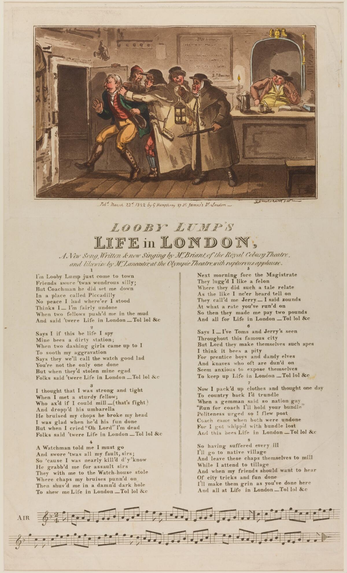 Looby Lump's Life in London. A New Song | Hammer Collections