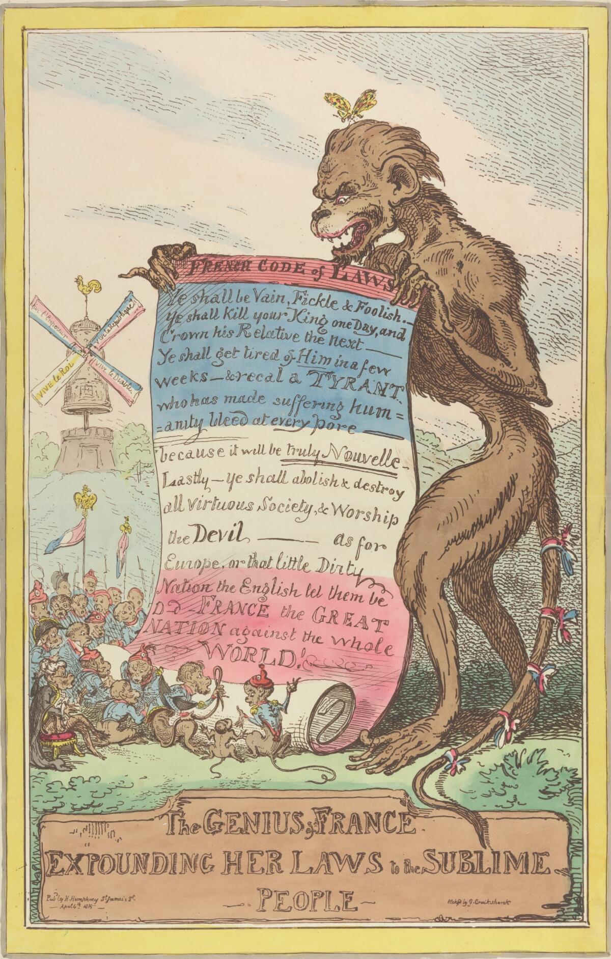 The Genius of France Expounding Her Laws to the Sublime People | Hammer ...